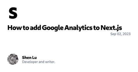 Next.js 博客添加 Google Analytics - 知乎