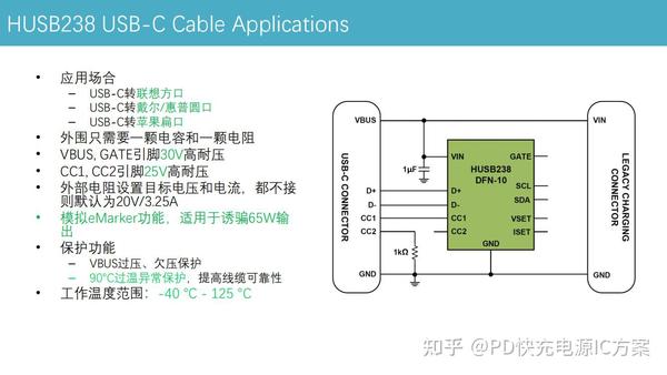 HUSB238运用大全：作用在于从USB PD/QC协议的充电头诱骗出5V 9V 12V 15V 18V 20V电压给各种电子产品供电或电池充电；效仿苹果不再赠送充电头；此操作可减成本、降风险 ...