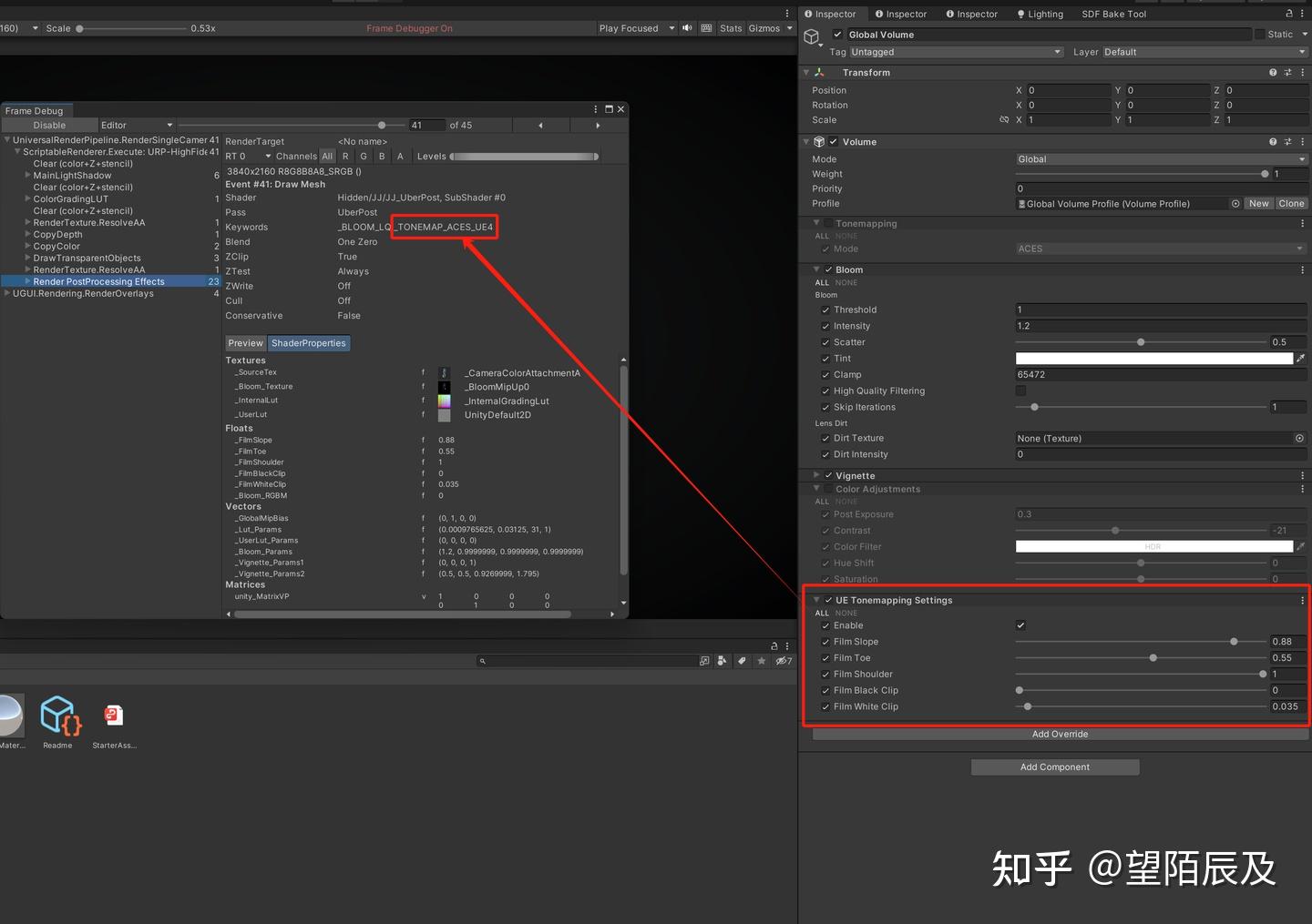 修改Unity-URP自带的Tonemapping（移植UE4）以及其它后处理功能记录 - 知乎