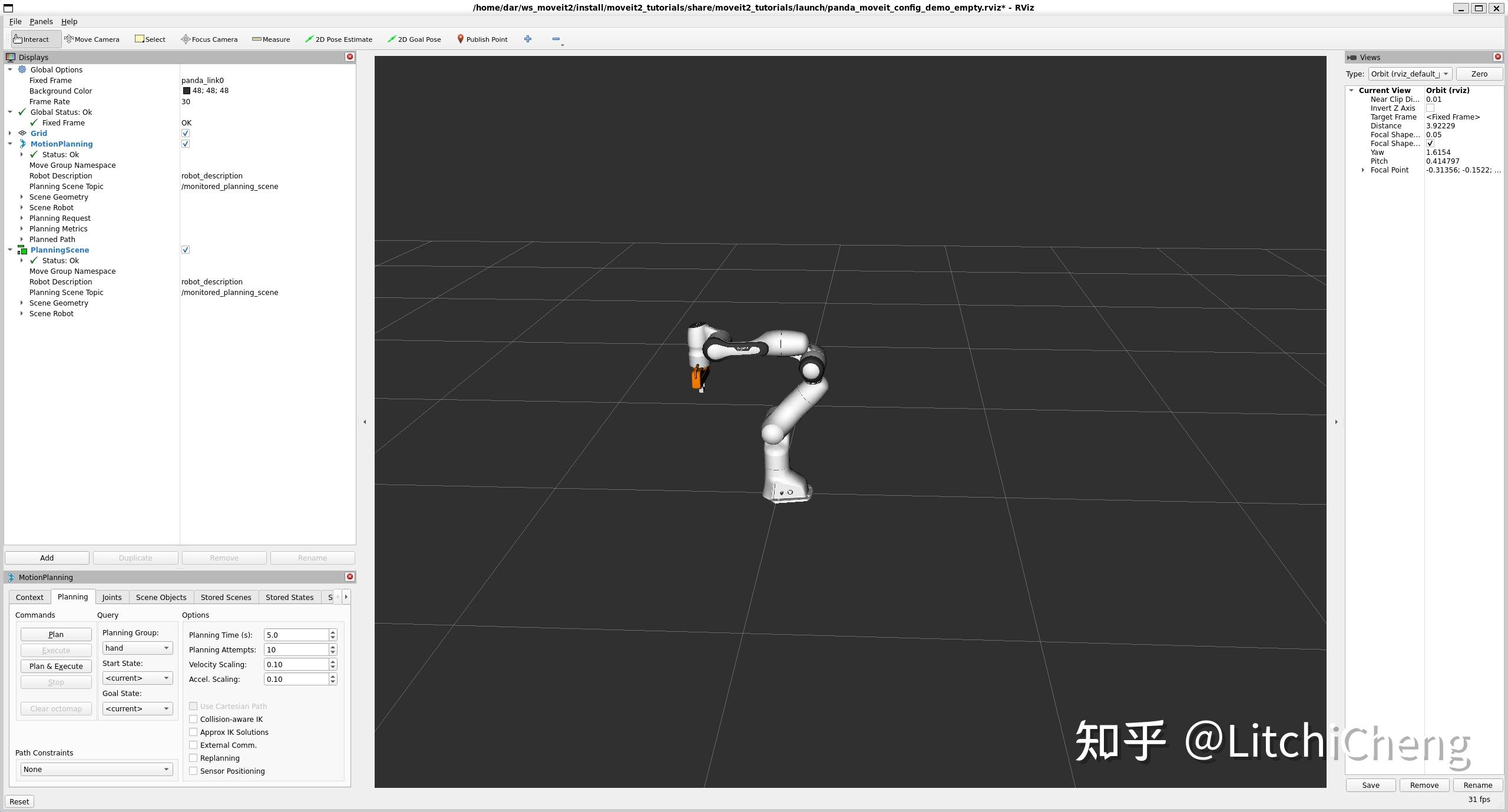 ROS2 Rviz 实战：给 panda 机械臂场景塞个圆柱体 - 知乎