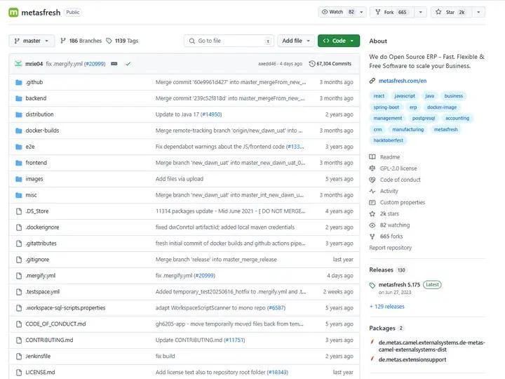 盘点Github上那些令人惊艳的开源ERP系统 - 知乎