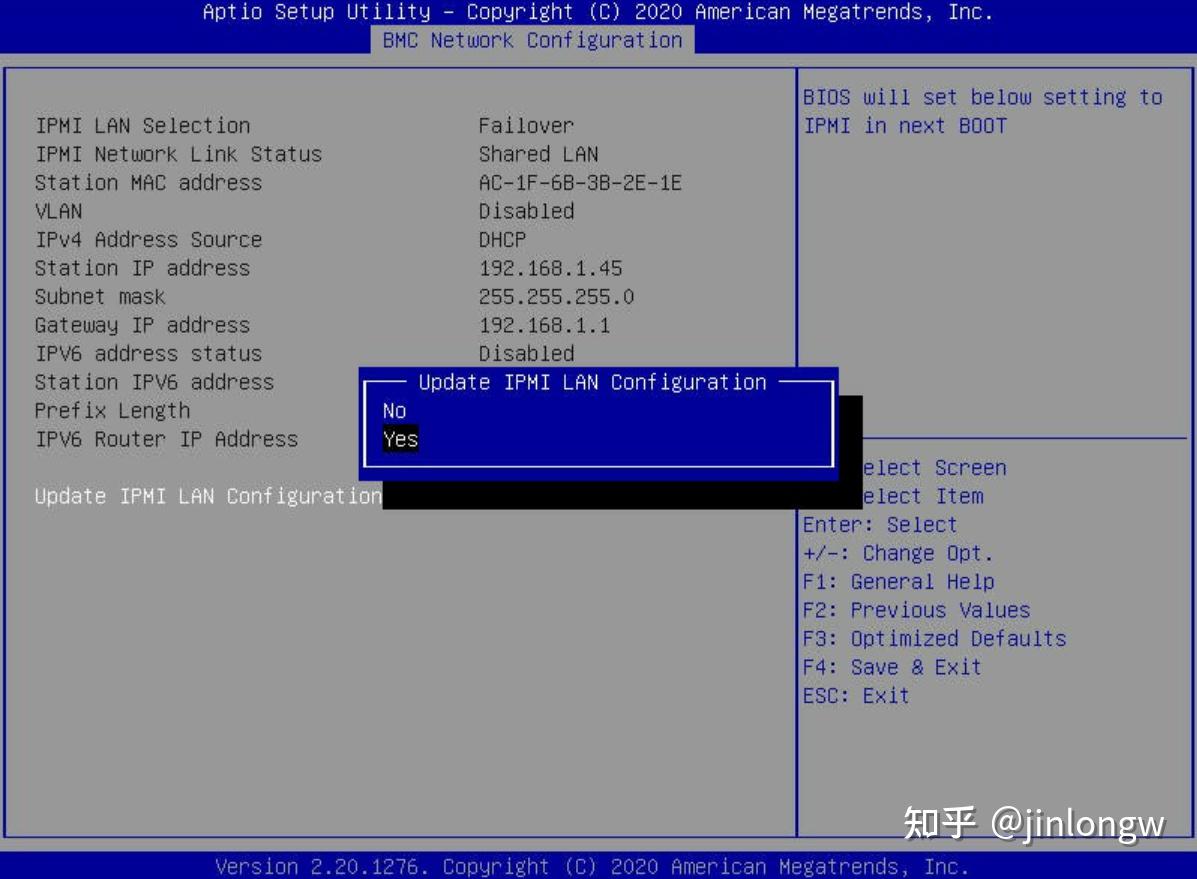 IPMI设置_X11主板BIOS中配置IP及测试 - 知乎