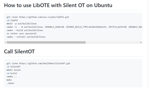 如何在Ubuntu上使用libOte运行Silent OT - 知乎