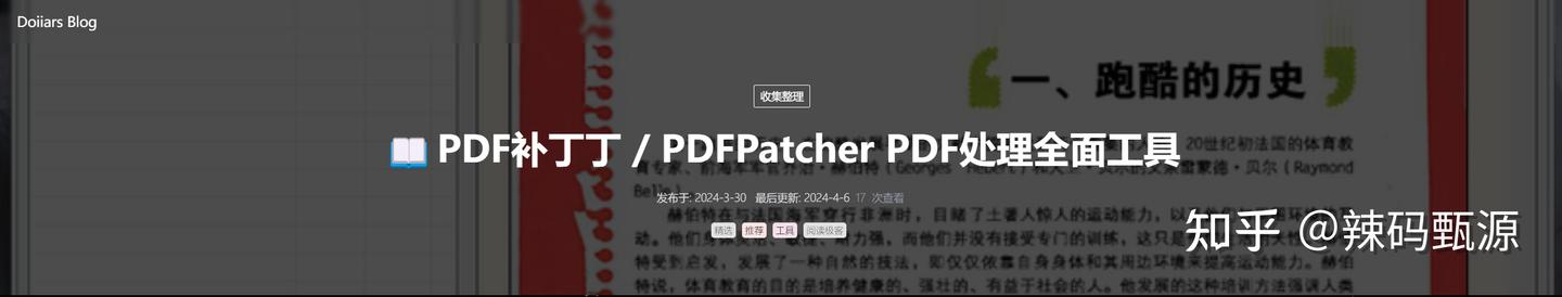 开源PDF全面处理神器！PDFPatcher - 知乎