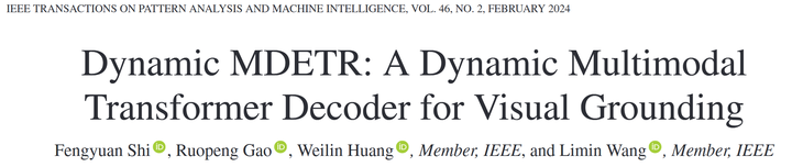【论文翻译】Dynamic MDETR: A dynamic multimodal transformer decoder for visual grounding - 知乎