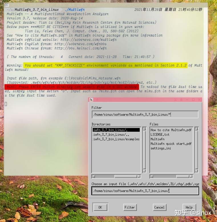 谢谢各位请告诉我一下multiwfn如何在Linux环境中安装？？? - 知乎