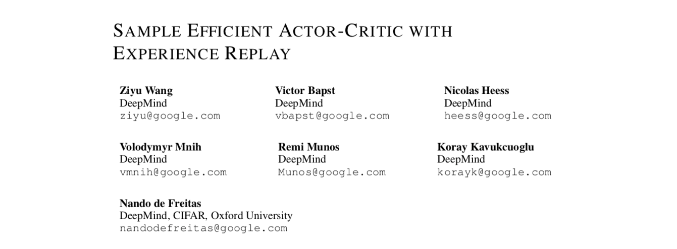 【强化学习算法 6】ACER - 知乎