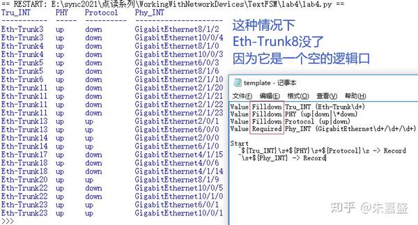 网络工程师 Python TextFSM 模板（第6节，实验4，List，Continue.Record，华为） - 知乎