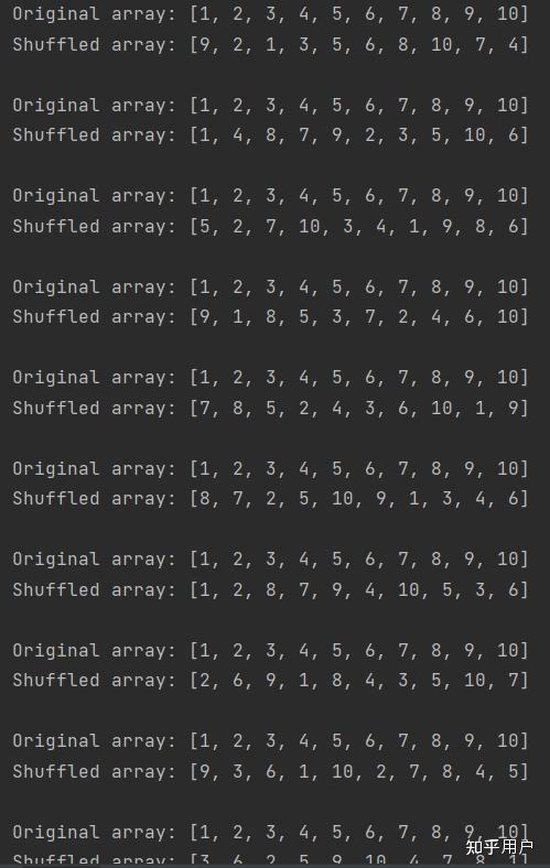 如何使用算法来对数组进行随机打乱排序？ - 知乎