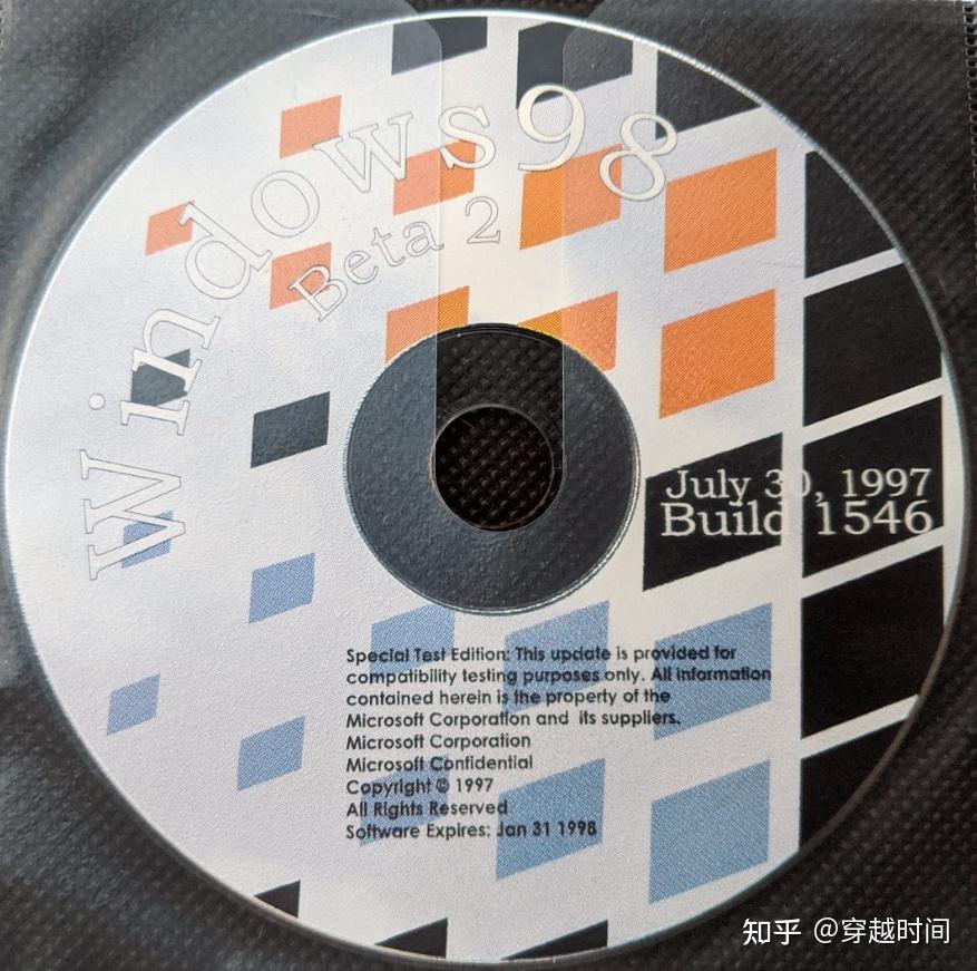 分享一张特殊的Windows 98光盘~Windows 98 Beta 2 - 知乎