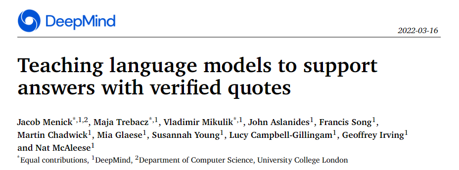 DeepMind发布GopherCite：讲话必须带证据 - 知乎
