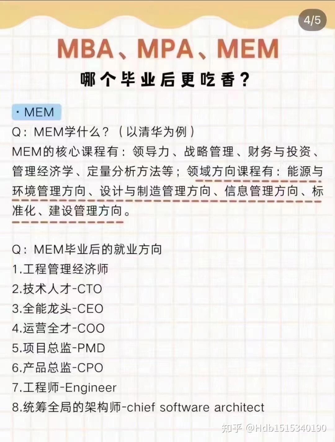 MBA MPA MEM的区别 - 知乎