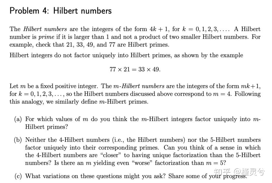 【ROSS 2025】第四题：希尔伯特数 Hilbert numbers - 知乎