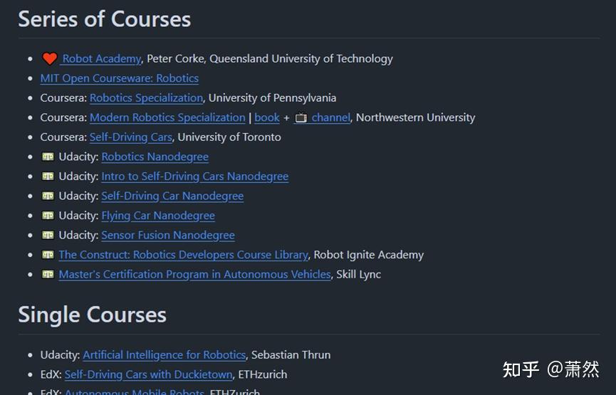 GitHub上机器人开源资料 - 知乎