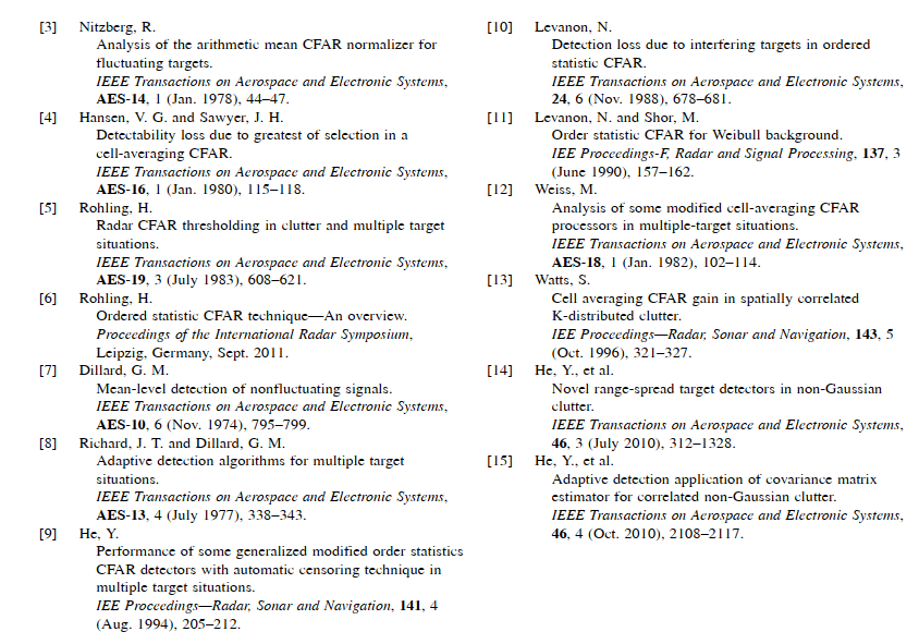 干货 | 再次解读雷达信号处理中的快速二维CFAR（2D-CFAR、十字CFAR）检测算法 - 知乎