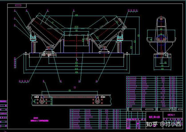 DTIIA型B500-1400上托辊架下托辊承载托辊回程托辊全套CAD生产图纸 - 知乎