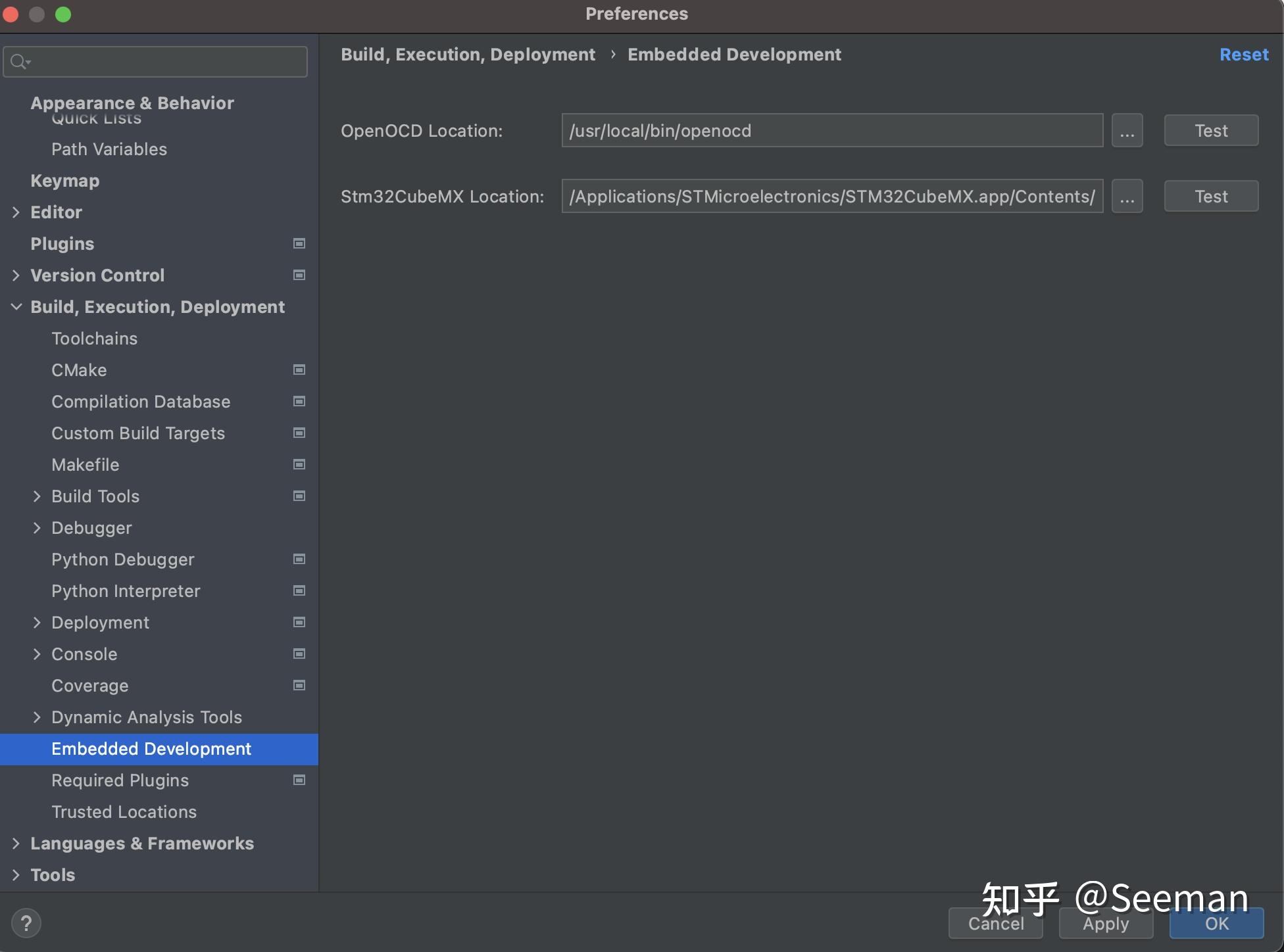如何在macOS中使用CLion搭建嵌入式开发平台 - 知乎