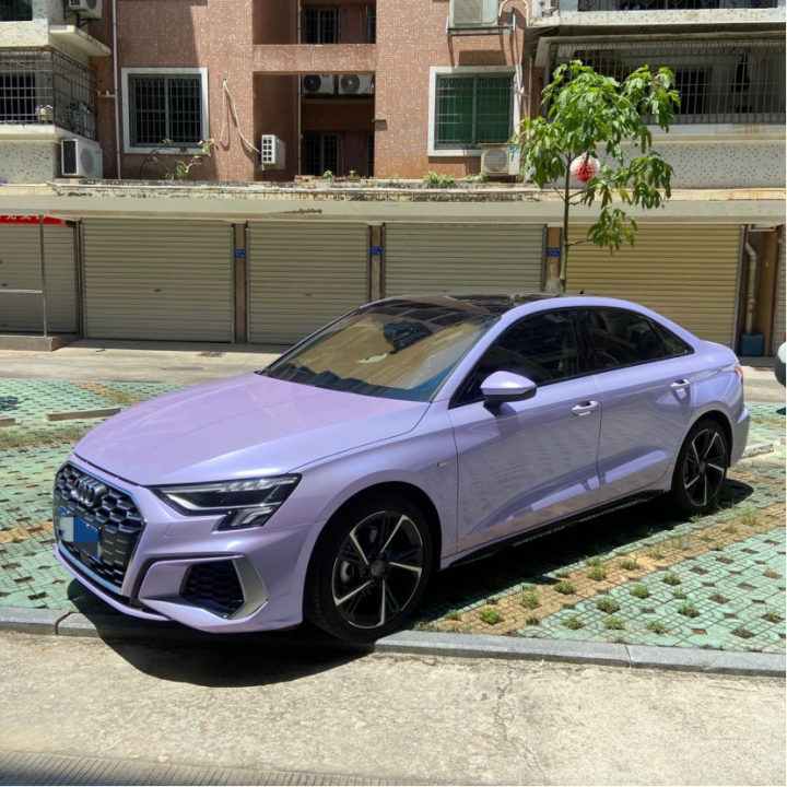 21款奥迪A3L改色梦幻灰魅紫，将高冷范儿进行到底 - 知乎