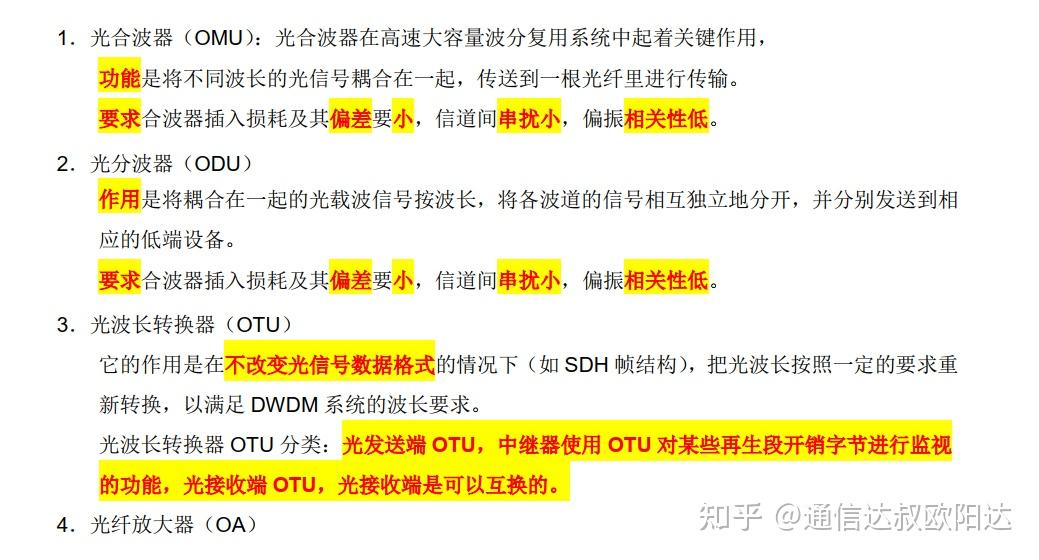 【原创连载之-达叔讲一建】1L411023 DWDM 设备的构成及功能 - 知乎