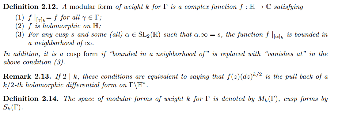 代数数论（十二）(re)introduction of modular form - 知乎