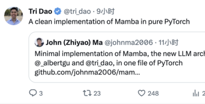 “Transformer挑战者”Mamba，用Macbook也能跑了！GitHub半天斩获500+星 - 知乎