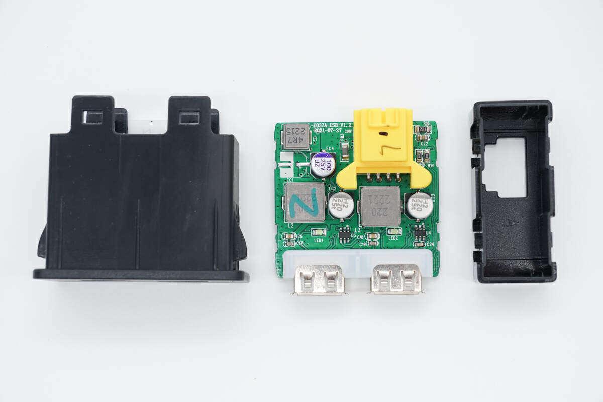 拆解报告：BYD比亚迪-汉 双USB-A口车载充电连接器 - 知乎