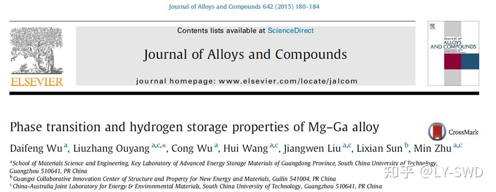 等离子体球磨促进Mg-Ga合金化并研究其相变和储氢性能 - 知乎