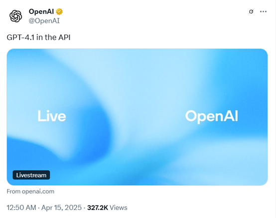 OpenAI 新模型GPT-4.1 API全面开放使用！碾压GPT-4o且价格更低，微软Azure OpenAI同步上线 - 知乎