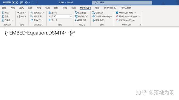 Mathtype公式复制到Word时显示：｛EMBED Equation.DSMT4｝问题解决方案 - 知乎