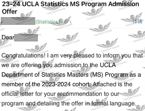 2023 VH Offer | 恭喜VH学员斩获UCLA Stats 统计学硕士offer！ - 知乎