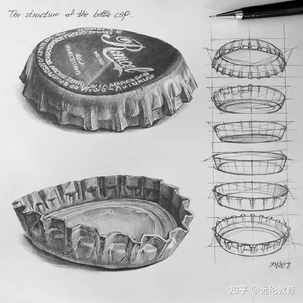 素描大神 anjjaemi 结构画法 - 知乎