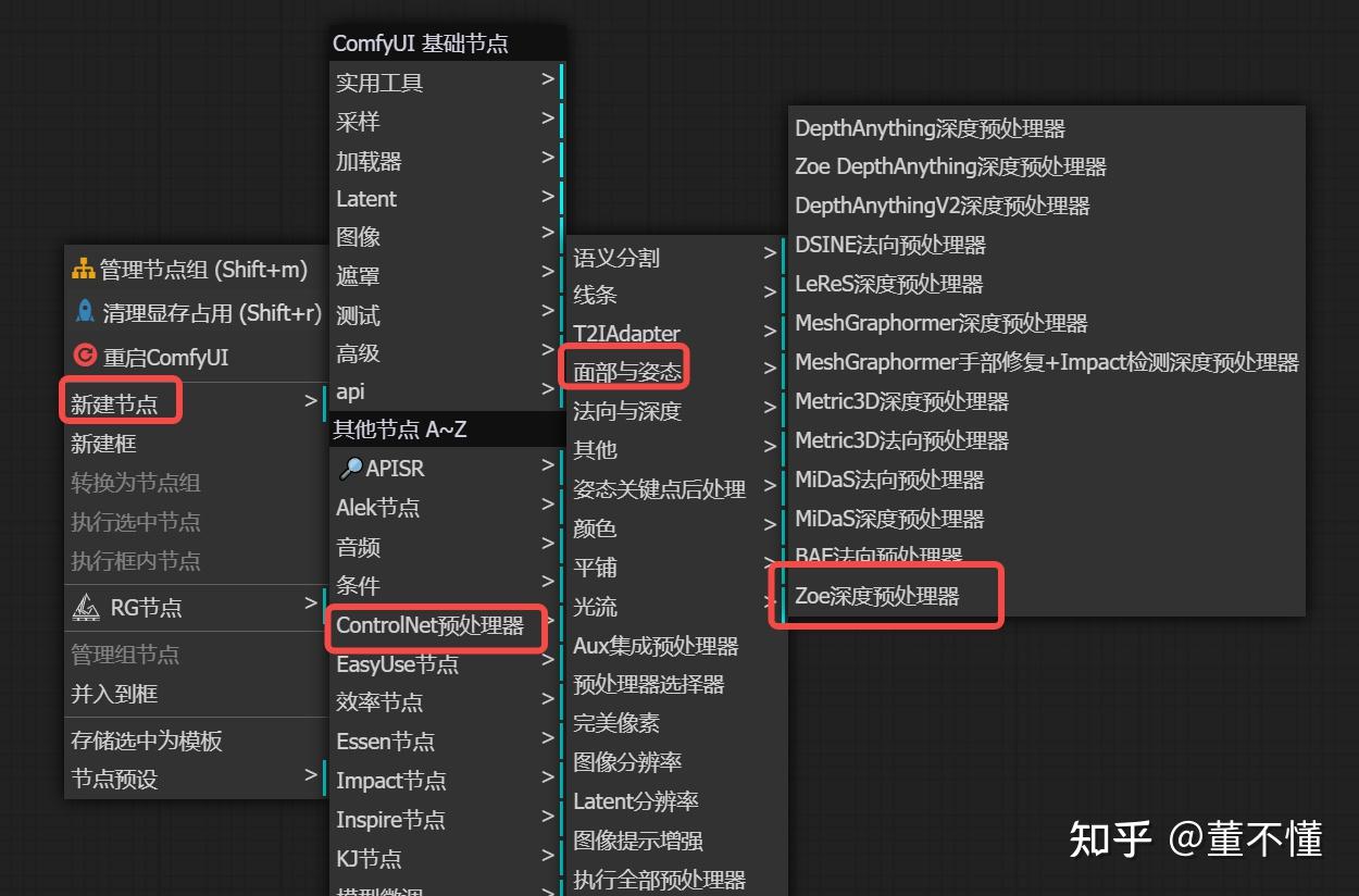 【07】ComfyUI中级 - ControlNet深度类处理器 - 知乎