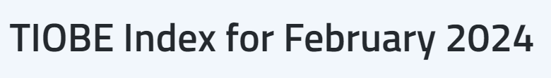 TIOBE 2月编程排行榜出炉：开年大吉，它果然崛起了！ - 知乎