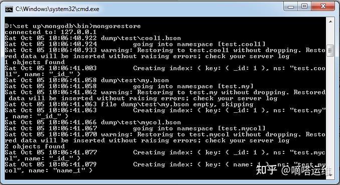 MongoDB 备份(mongodump)与恢复(mongorestore) - 知乎