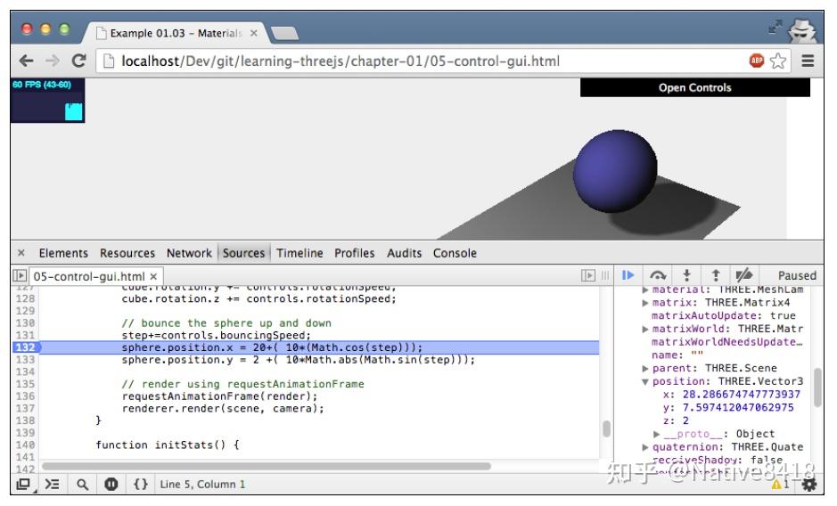 《学习Three.js》速读——（1） 使用Three.js创建您的第一个3D场景 - 知乎