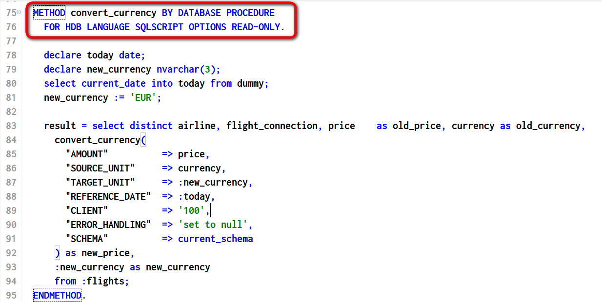 SAP AMDP介绍 - ABAP托管的HANA数据库过程 - 知乎