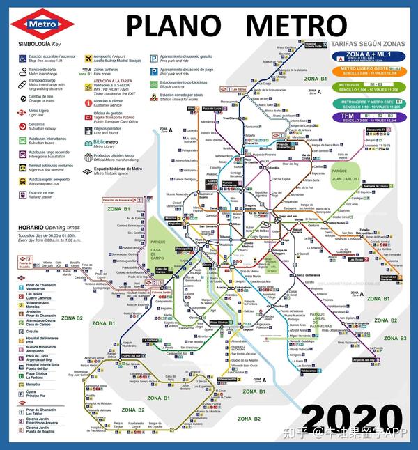 马德里地铁讲解（含地铁图） - 知乎