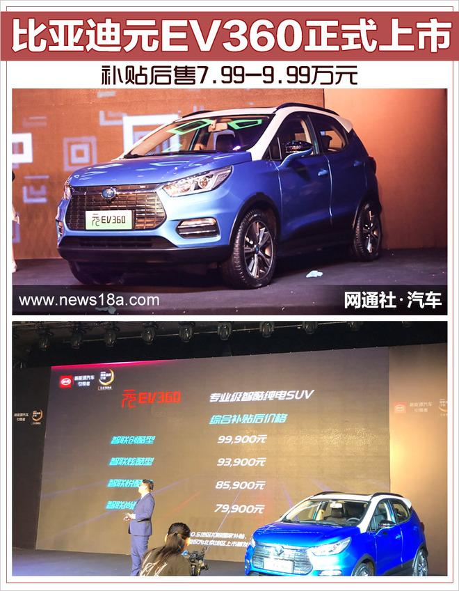 比亚迪元EV360正式上市 补贴后售7.99-9.99万元 - 知乎