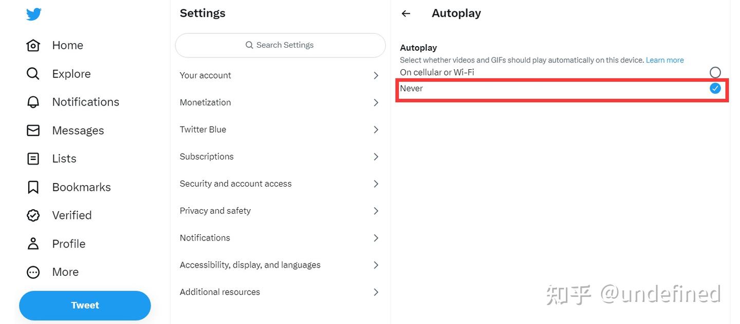 如何关闭推特Twitter视频自动播放 - 知乎