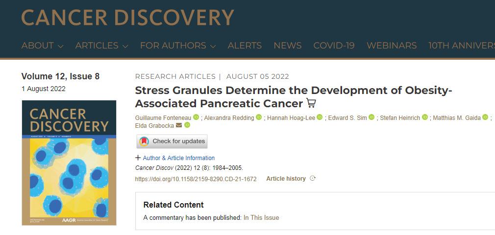 世界胰腺癌日，胰腺癌最新研究进展（2022年11月） - 知乎