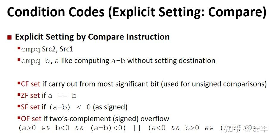 CMU15-213/CS:APP(深入理解计算机系统) | 课程笔记L6：Machine Prog: Control - 知乎