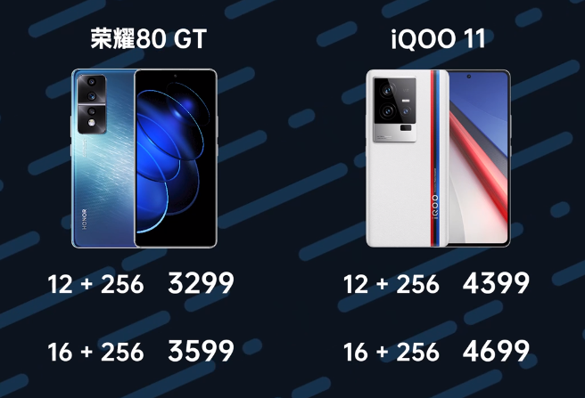 同样是游戏手机，荣耀80GT和iQOO 11该怎么选择？