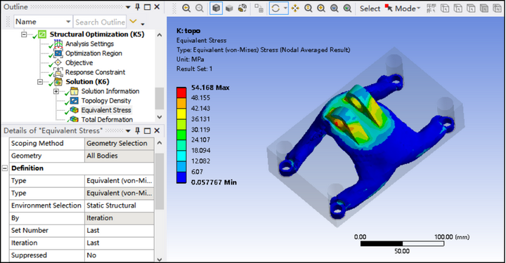 Ansys Workbench中拓扑优化后结构力学特性之可视化 | 结构优化新功能 - 知乎