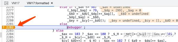 解决浏览器调试无限debugger 知乎 