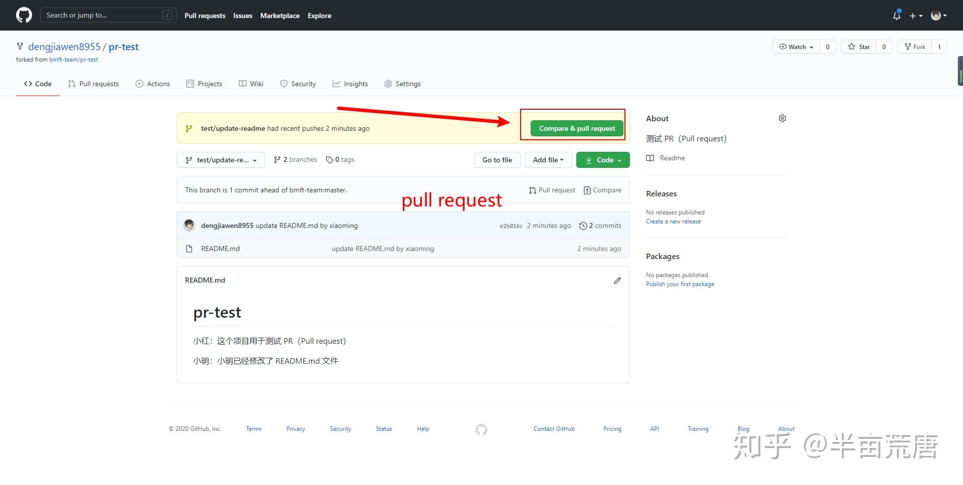 GitHub Pull request 并且与「原仓库」同步解决代码冲突 - 知乎