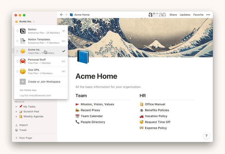 【Notion教程】在 Notion 创建、加入和切换工作区 - 知乎