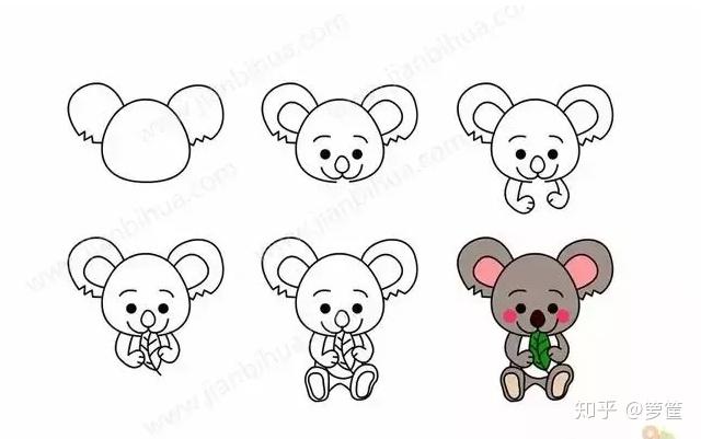 100多种超萌漫简笔小动物头像画法，值得收藏临摹！ - 知乎