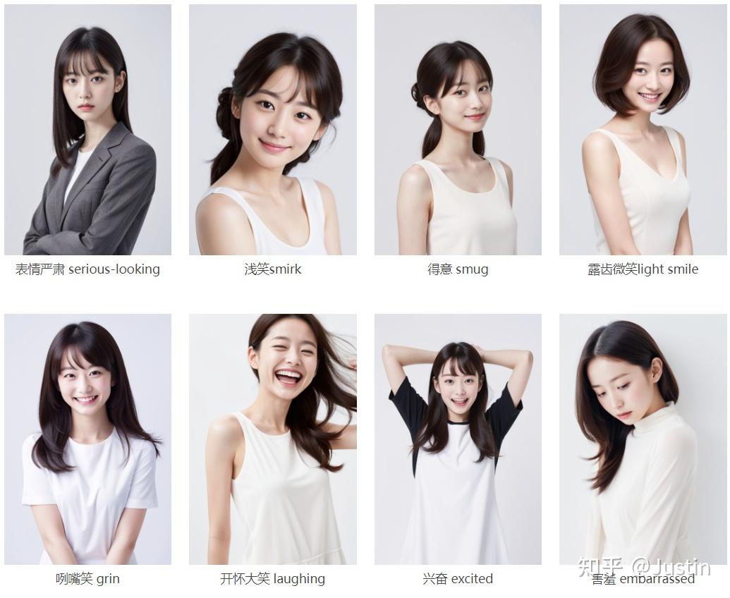 stable diffusion人物表情提示词大全 - 知乎