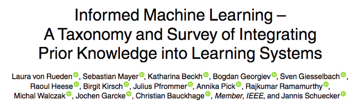Informed Machine Learning –A Taxonomy and Survey of IntegratingPrior ...